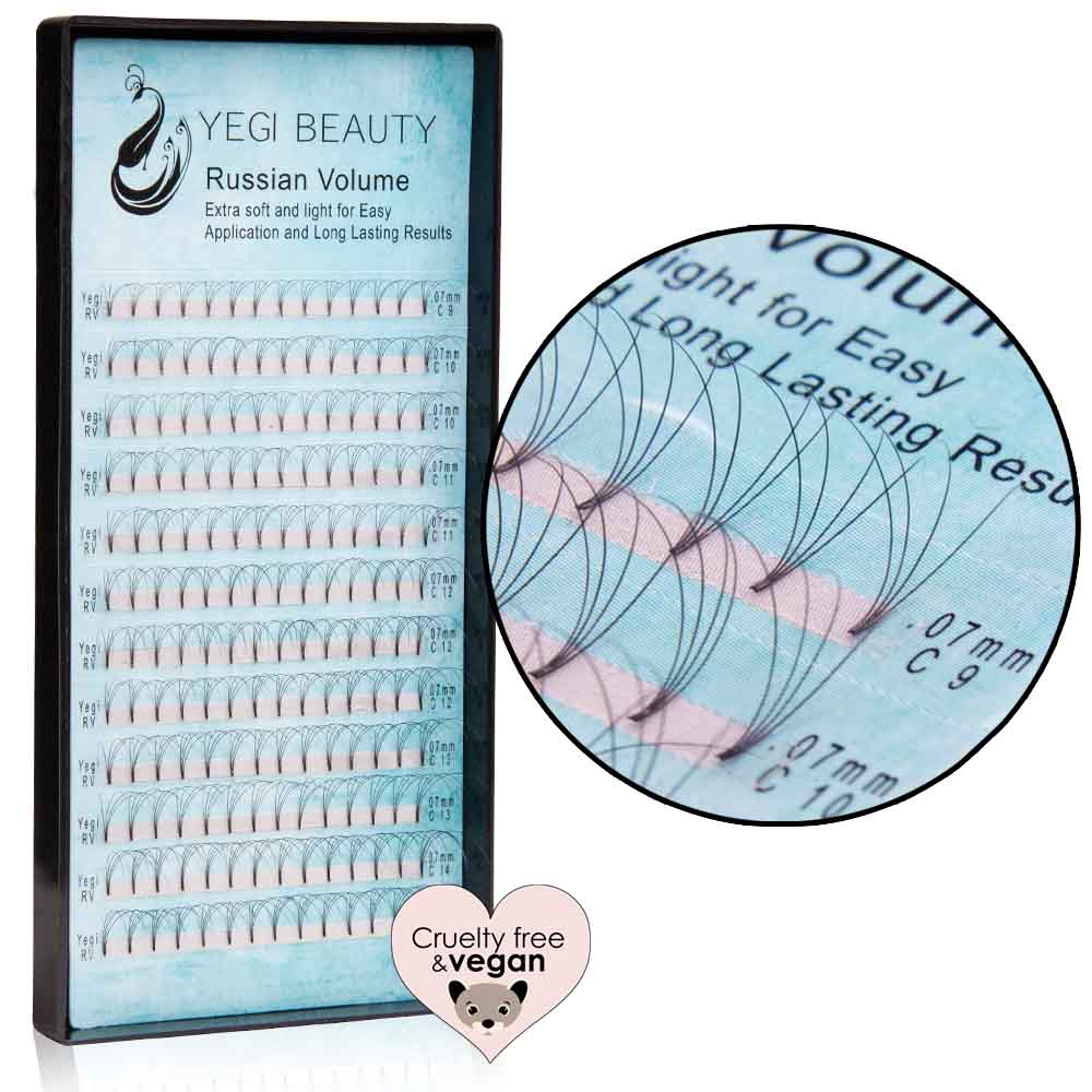Short Volume Lashes | Russian Volume Fan Lashes | Animal-Friendly ...